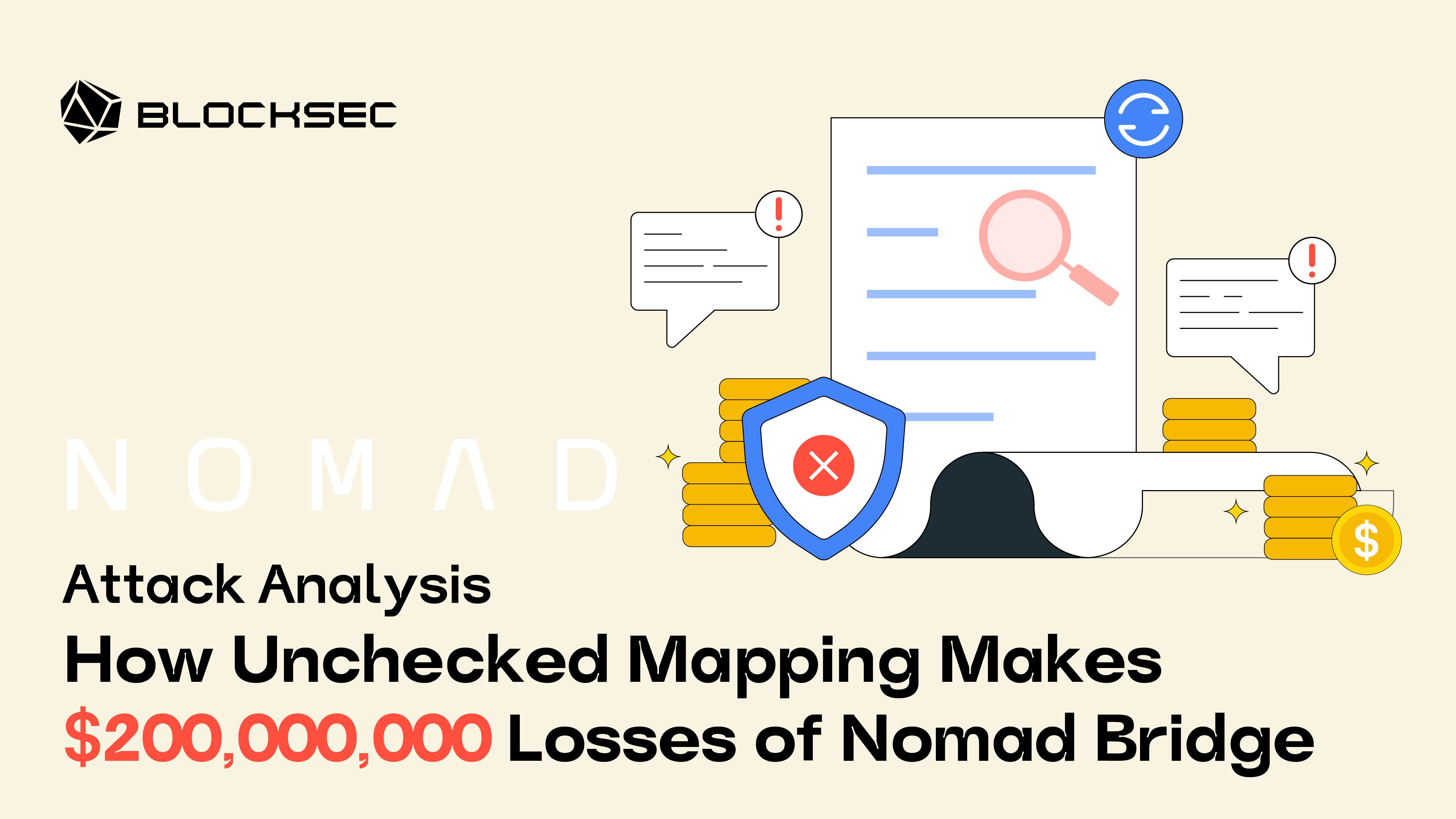 Attack Analysis | How Unchecked Mapping Makes $200,000,000 Losses of Nomad Bridge | BlockSec Blog